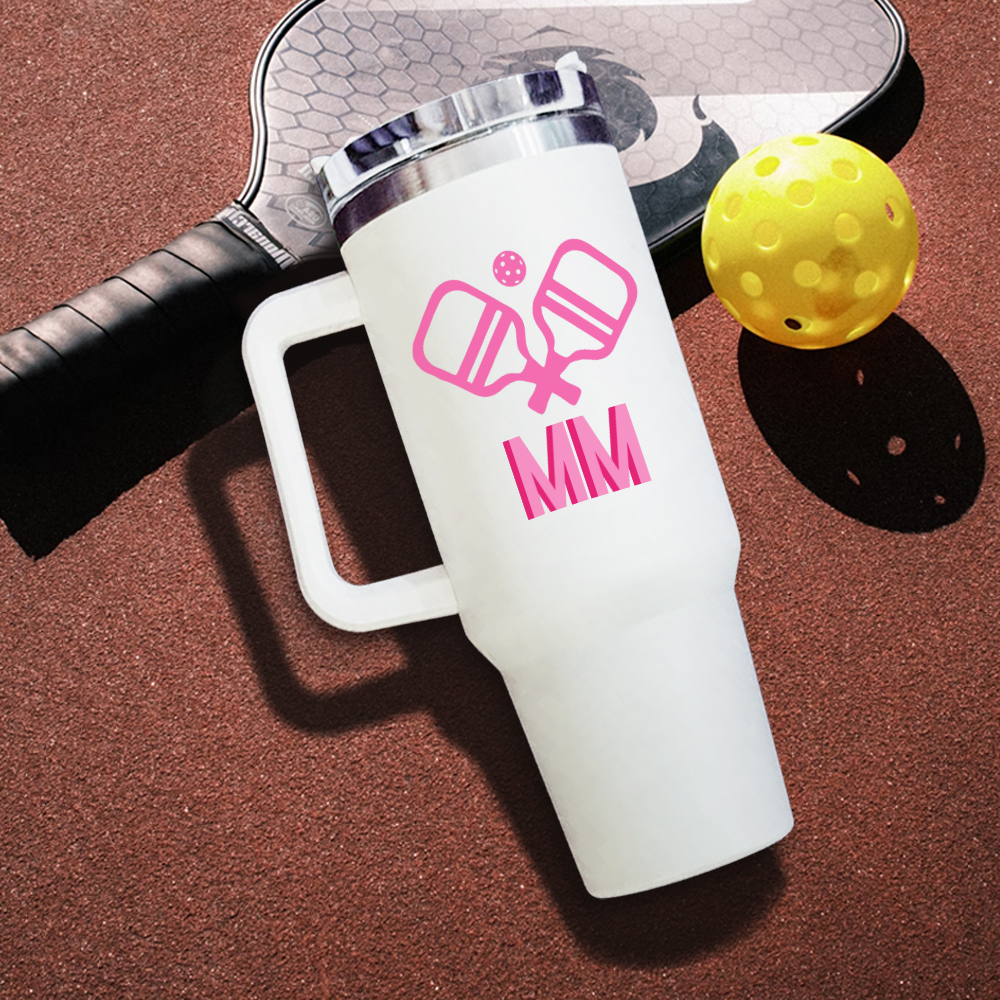 Personalized 40oz Tumbler for Stanley with Pickleball Monogram |Callie ...