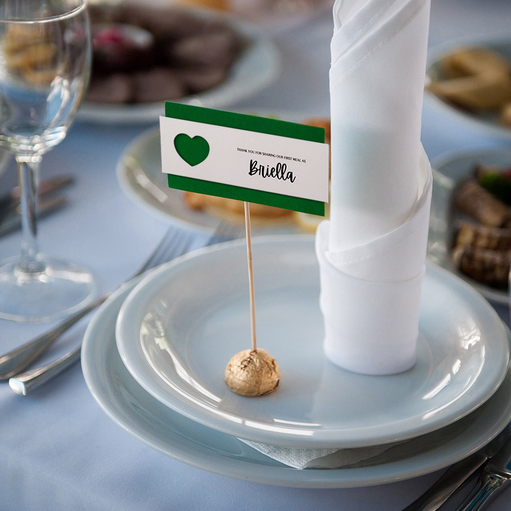 Personalized Thank You For Sharing Our First Meal Tag Set for Table ...