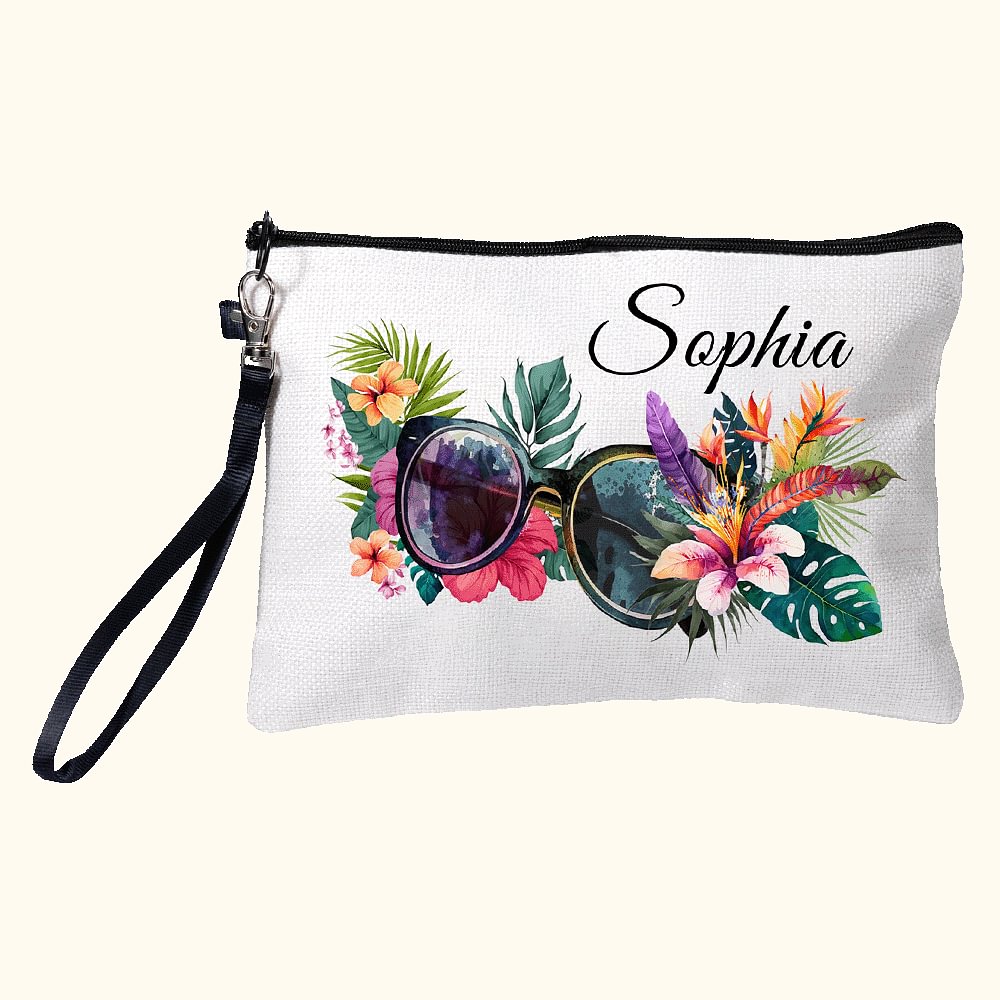 Personalisierte Blume Sonnenbrille Portable Sommer Urlaub Stil Wristlet ...