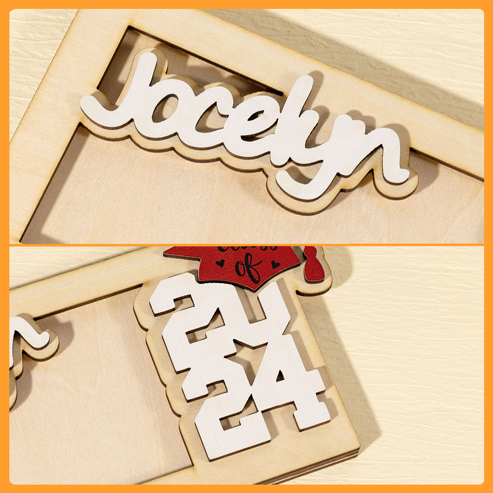 Personalized Engraved Grad Cap Wooden Money Holder Cash Envelope with ...
