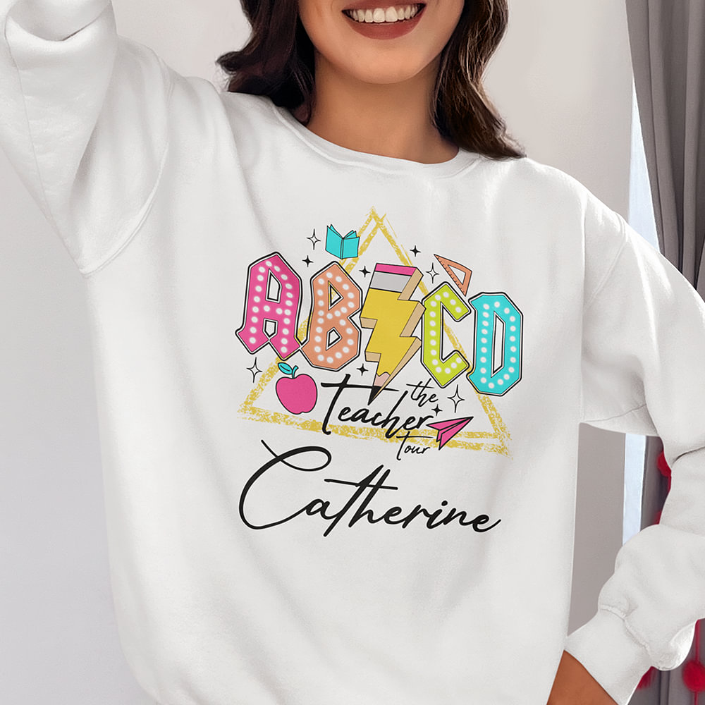 Personalized ABCD Teacher Tour T-shirt and Sweatshirt with Name ...