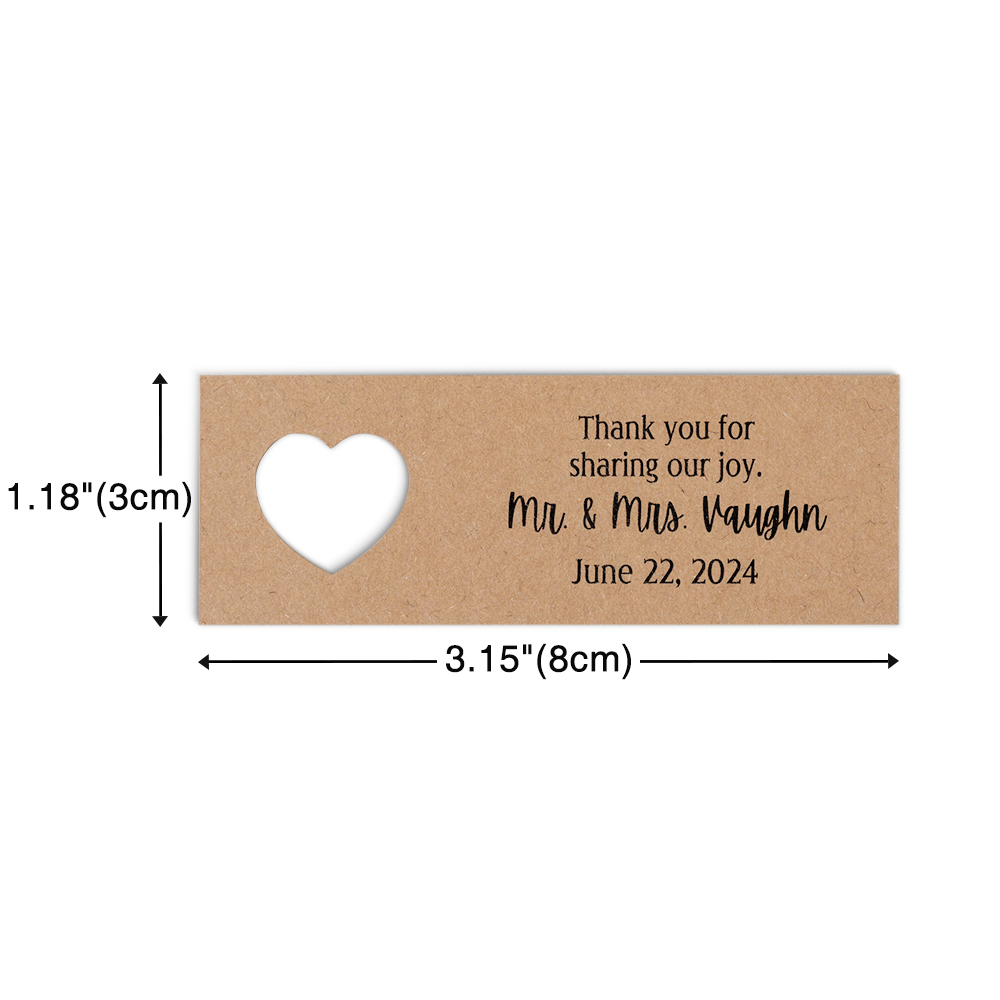 Personalized Thank You For Sharing Our First Meal Tag Set for Table ...