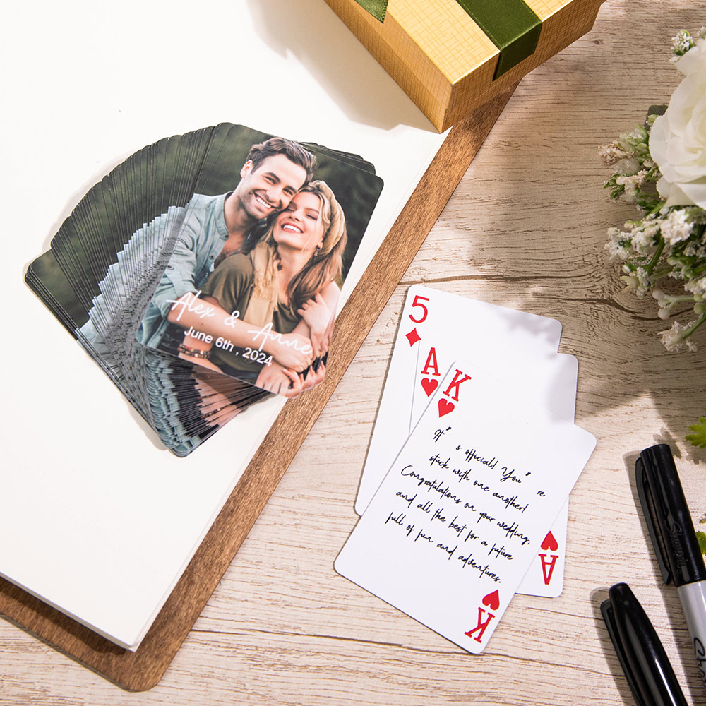 Personalized Poker Cards Anniversary Gifts Wedding Keepsakes, Custom ...