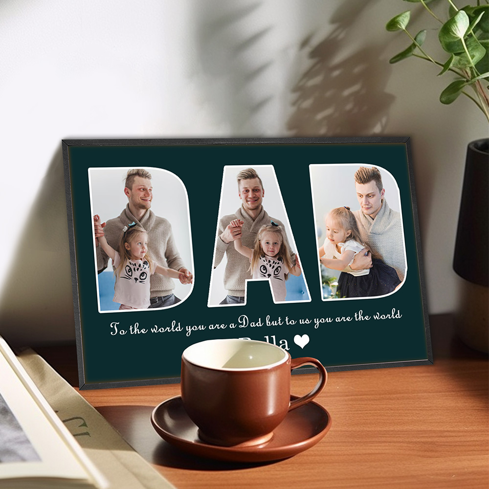 Personalized Multi-color Photo Frame with Text and 1-8 Names Birthday ...