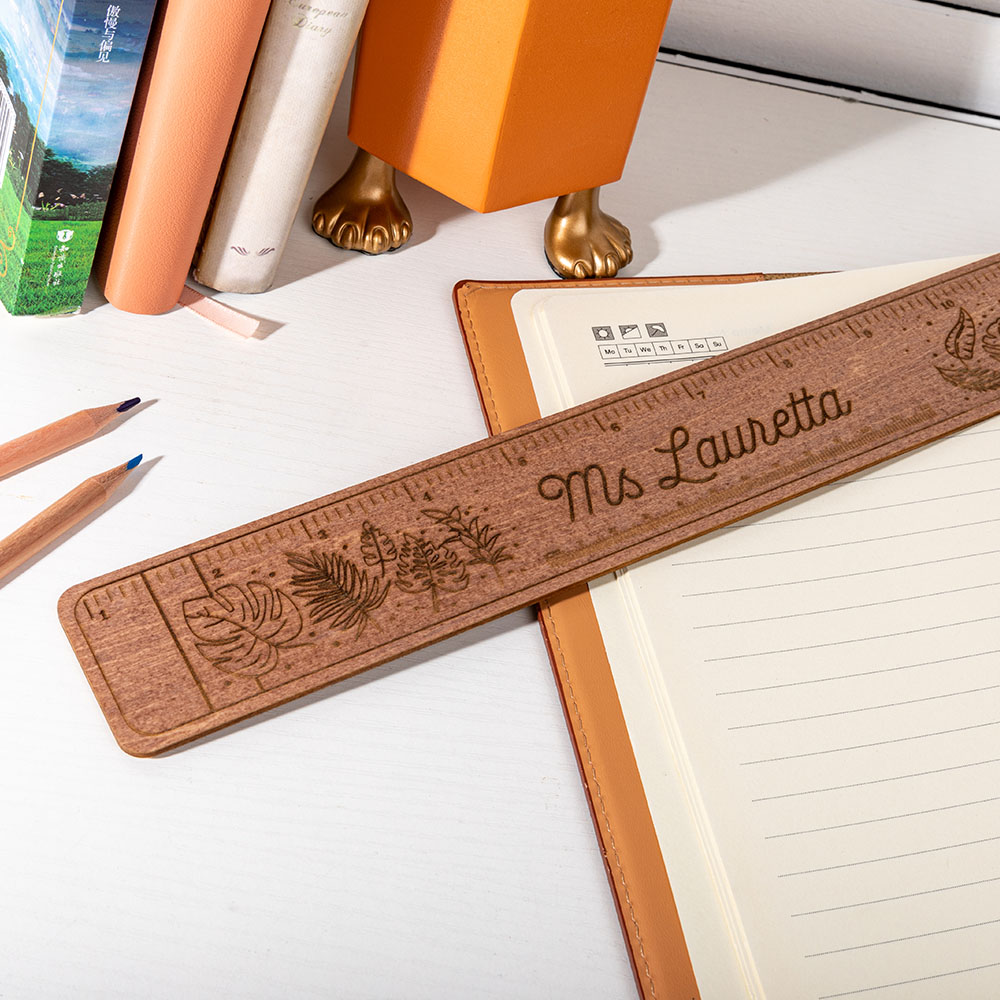 Personalized Engraved Flower Rainforest Aerospace Pattern Wooden ...