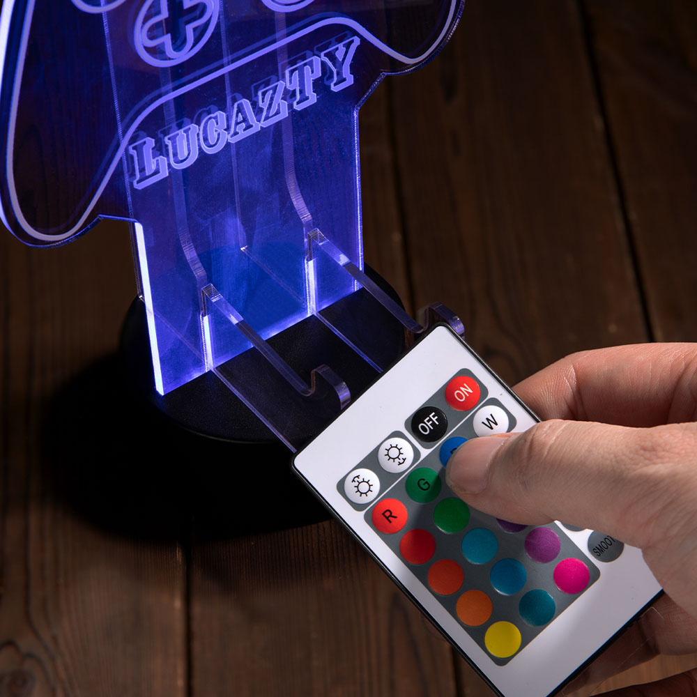 Personalized LED Color Changing Light Controller Holder Headset Stand ...