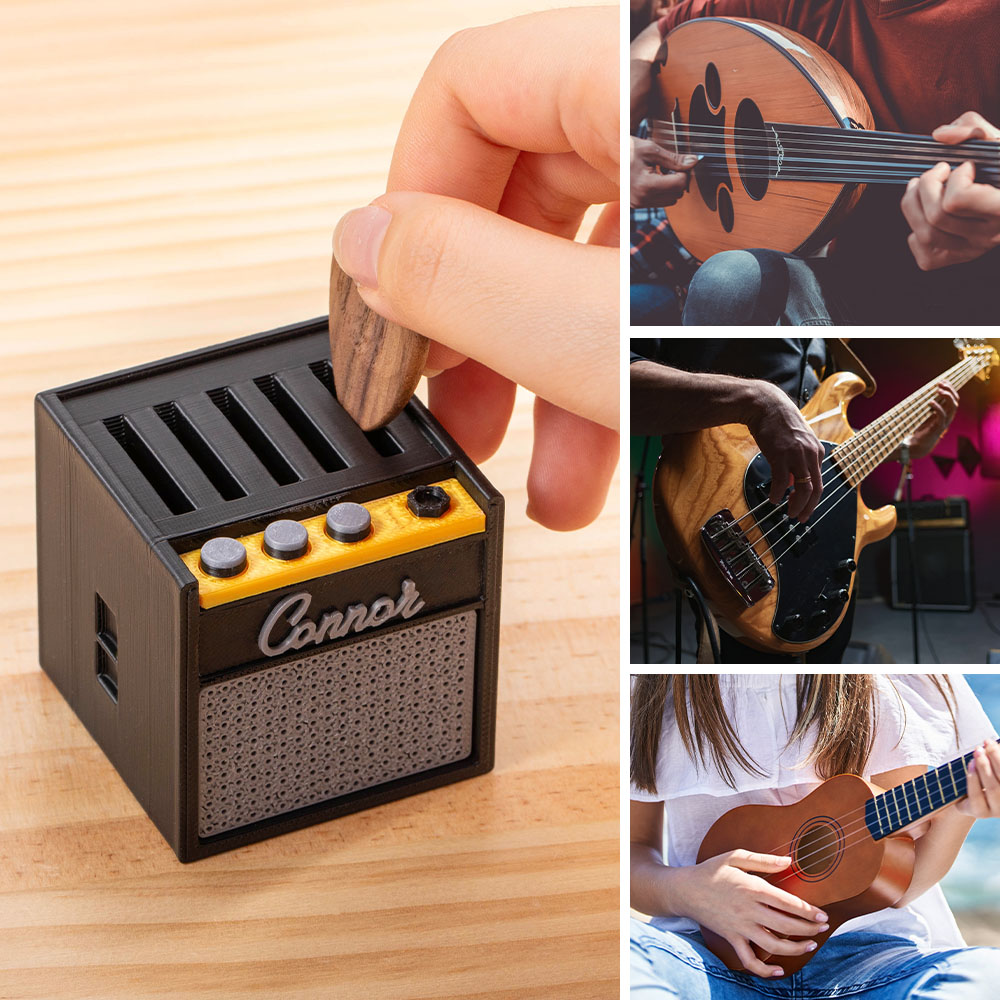 Personalized 3D Printing Retro Guitar Amp Shape Guitar Picks Holder ...