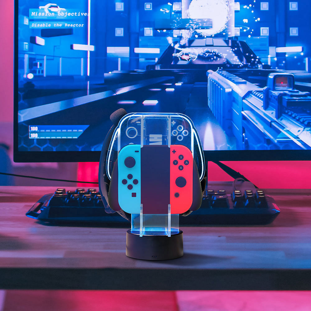 Personalized LED Color Changing Light Controller Holder Headset Stand ...