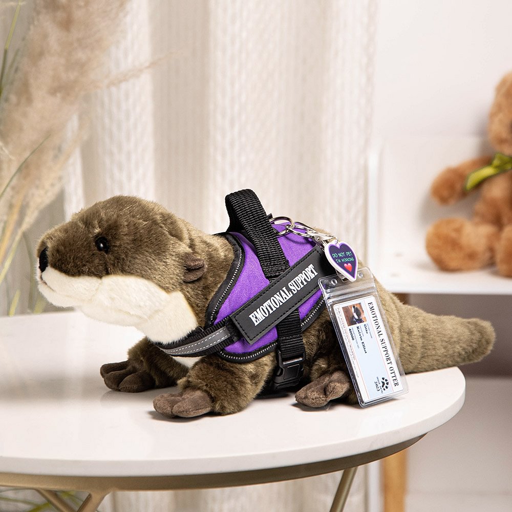 Personalised Emotional Support Soft Otter Stuffed Animal with Name ...
