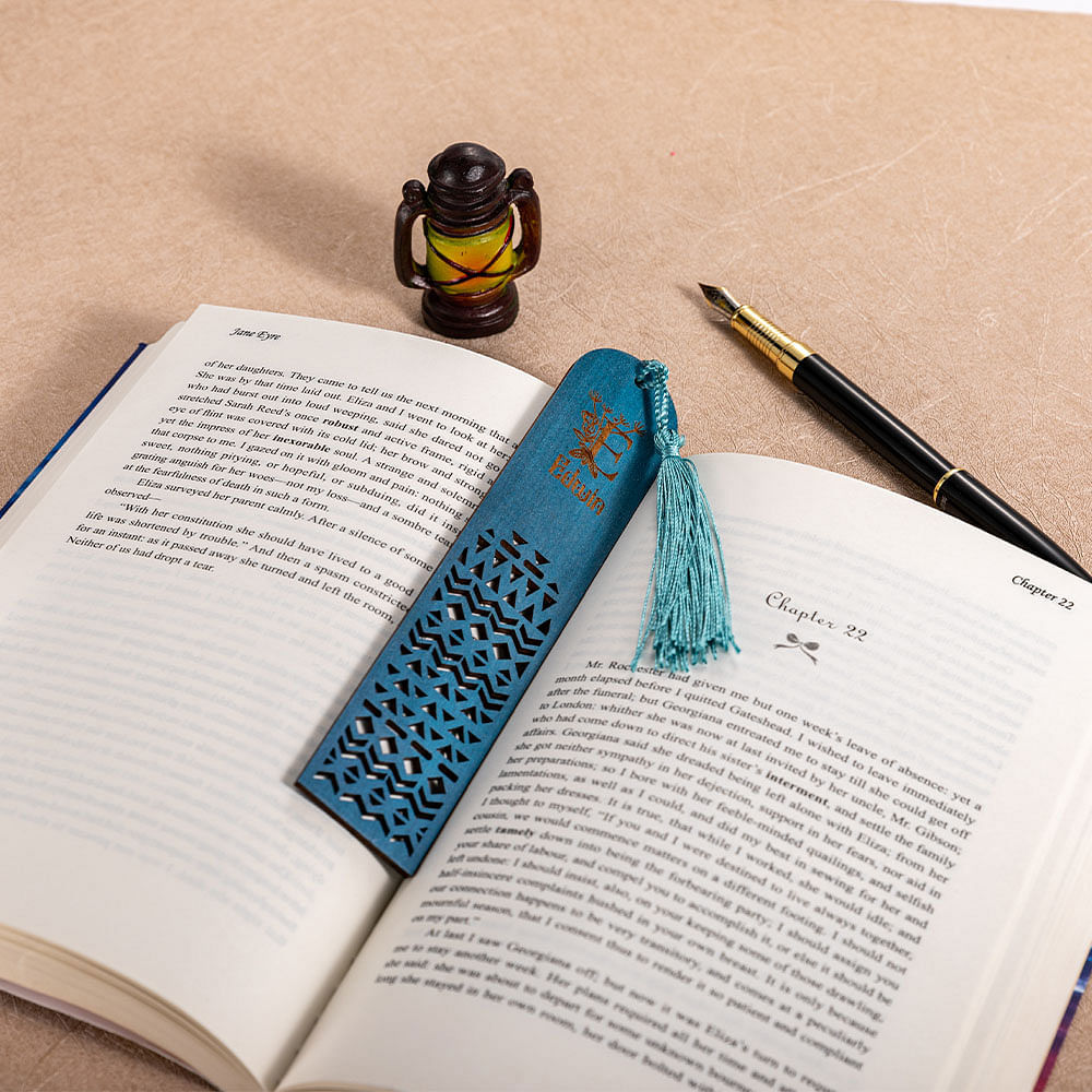 Personalized Classical Hollow Wooden Bookmark with Tassel Engraved Name ...