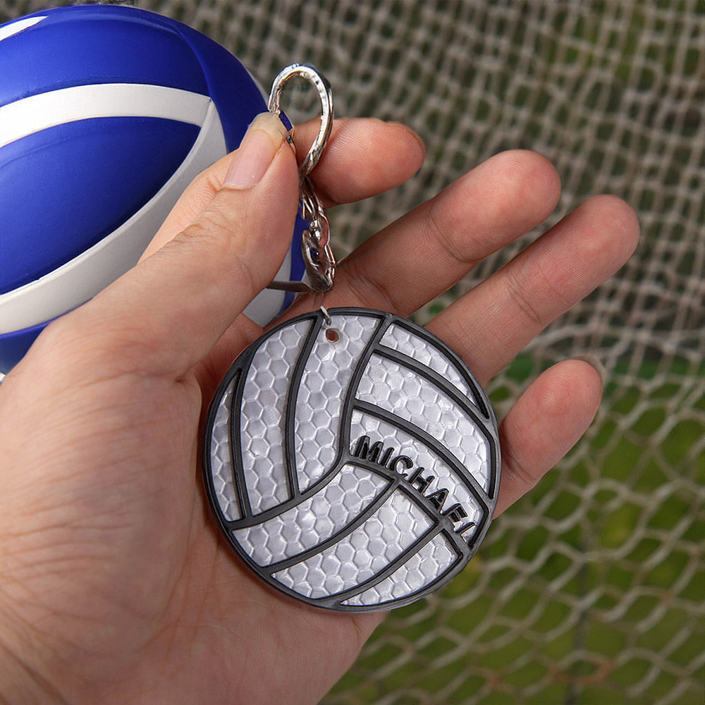 Personalized Reflective Basketball Football Volleyball Backpack Bag Tag ...