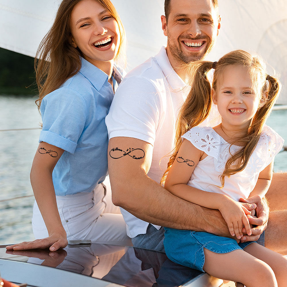 Personalized Waterproof Non-toxicity Infinity Symbol Names Set of 3 ...