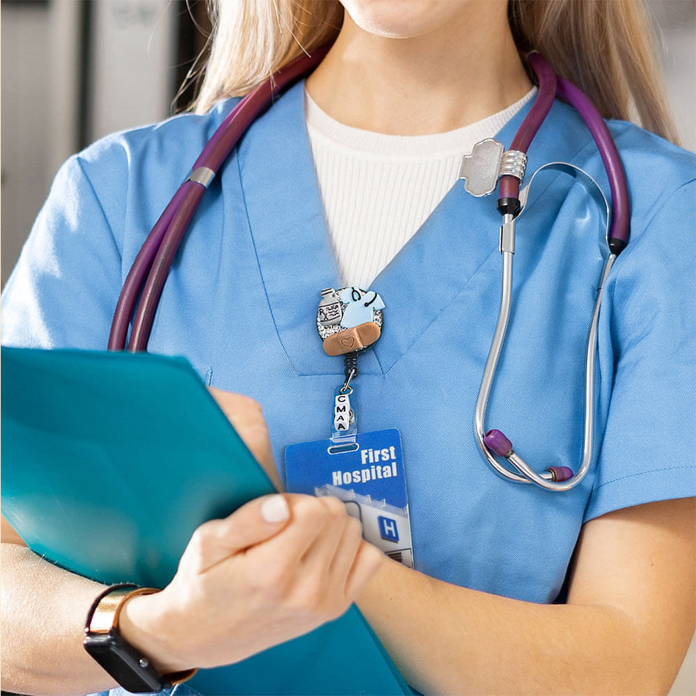 Personalized Handmade Nursing Uniform Bandage Stethoscope Glitter ...