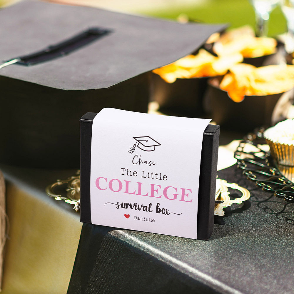 Personalized Grad Hat Cash Gift Card Survival Box College Care Package ...