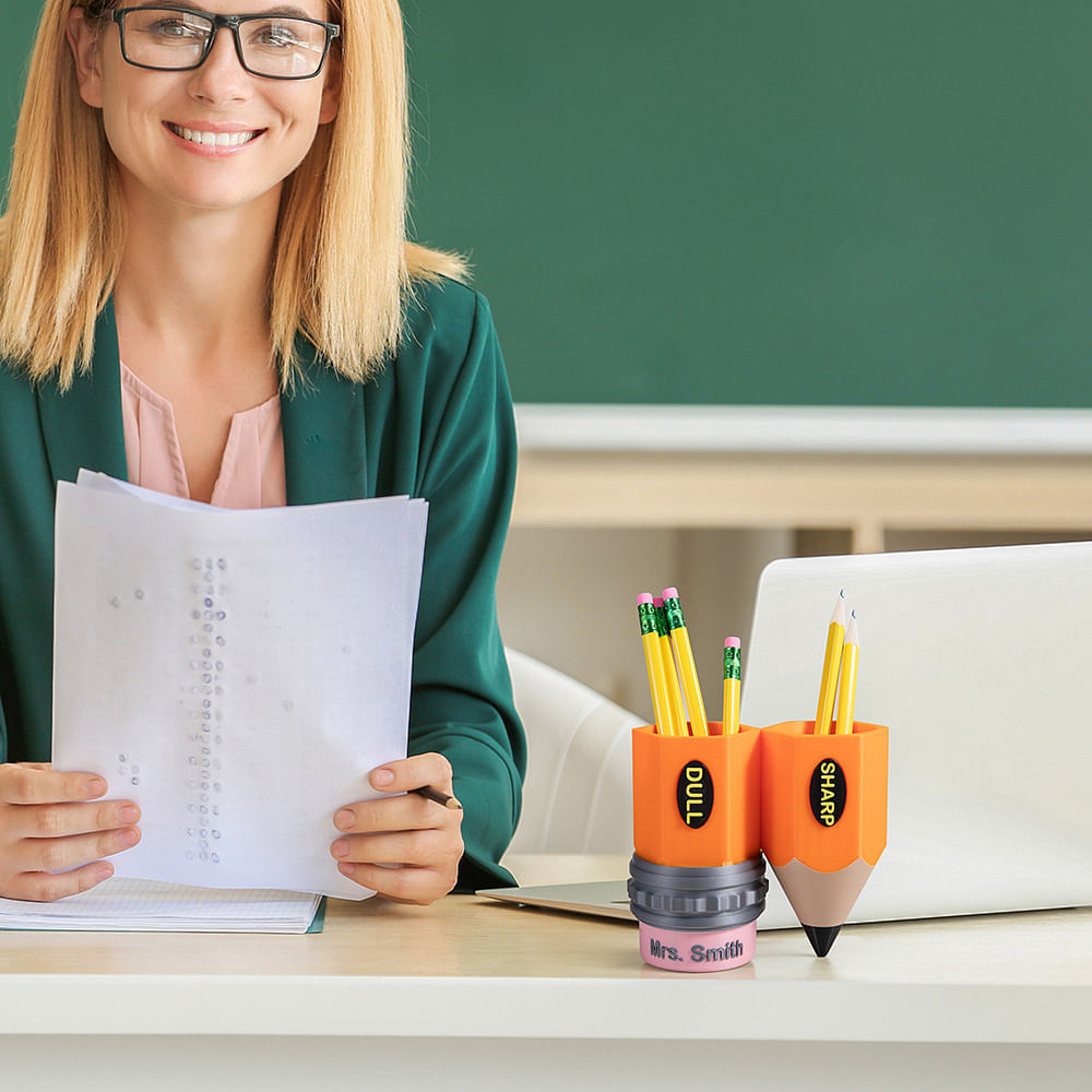Personalized Pencil Design Pencil Dispenser Sharp and Dull Pencil ...