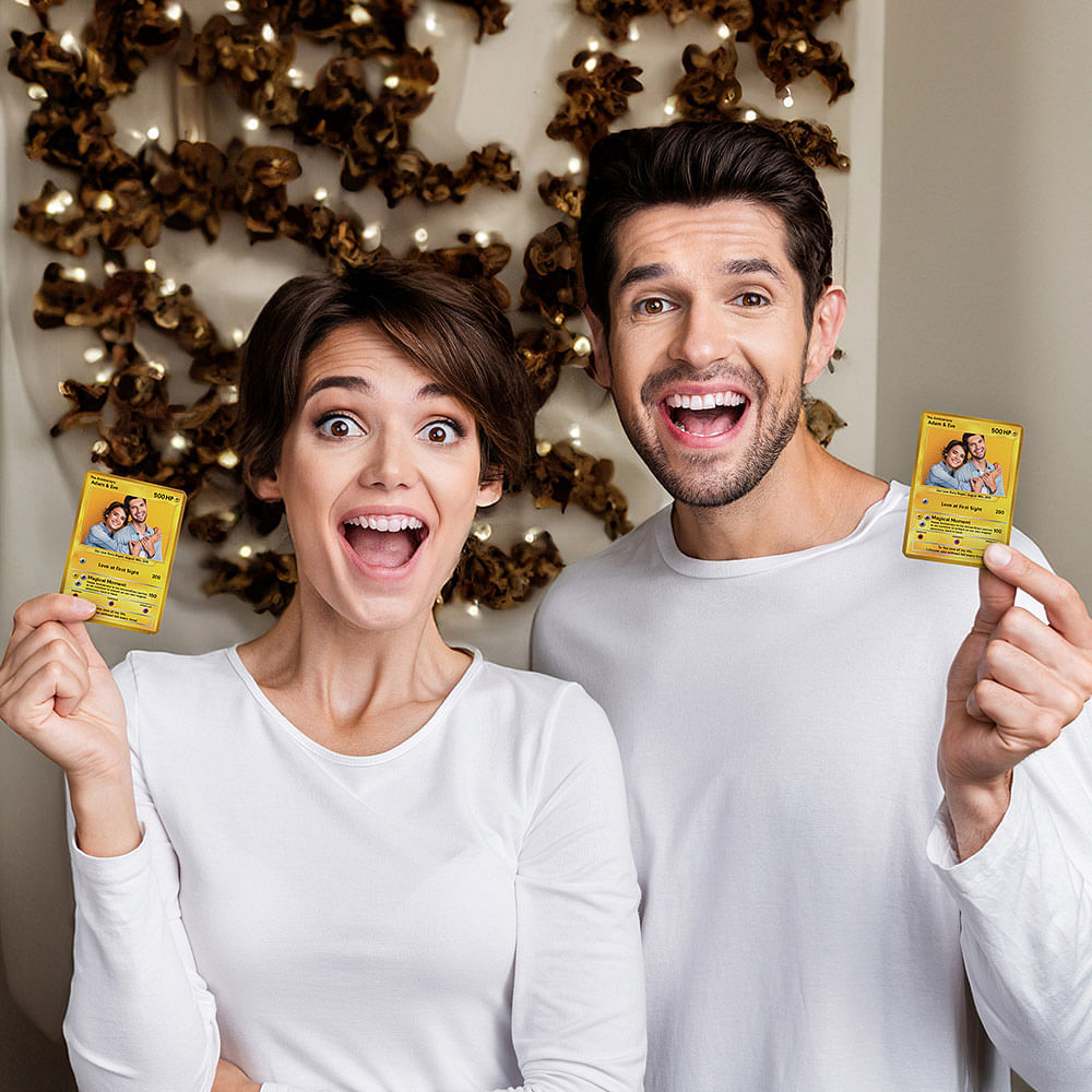 Personalized Funny Classic TCG Poke Card with Photo and Protective ...