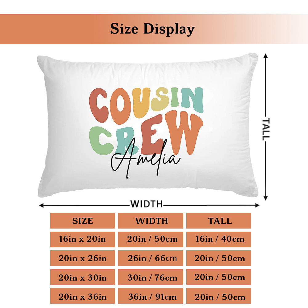 Personalized Rainbow Letter DIY Coloring Cousin Crew Throw Pillow Cover ...