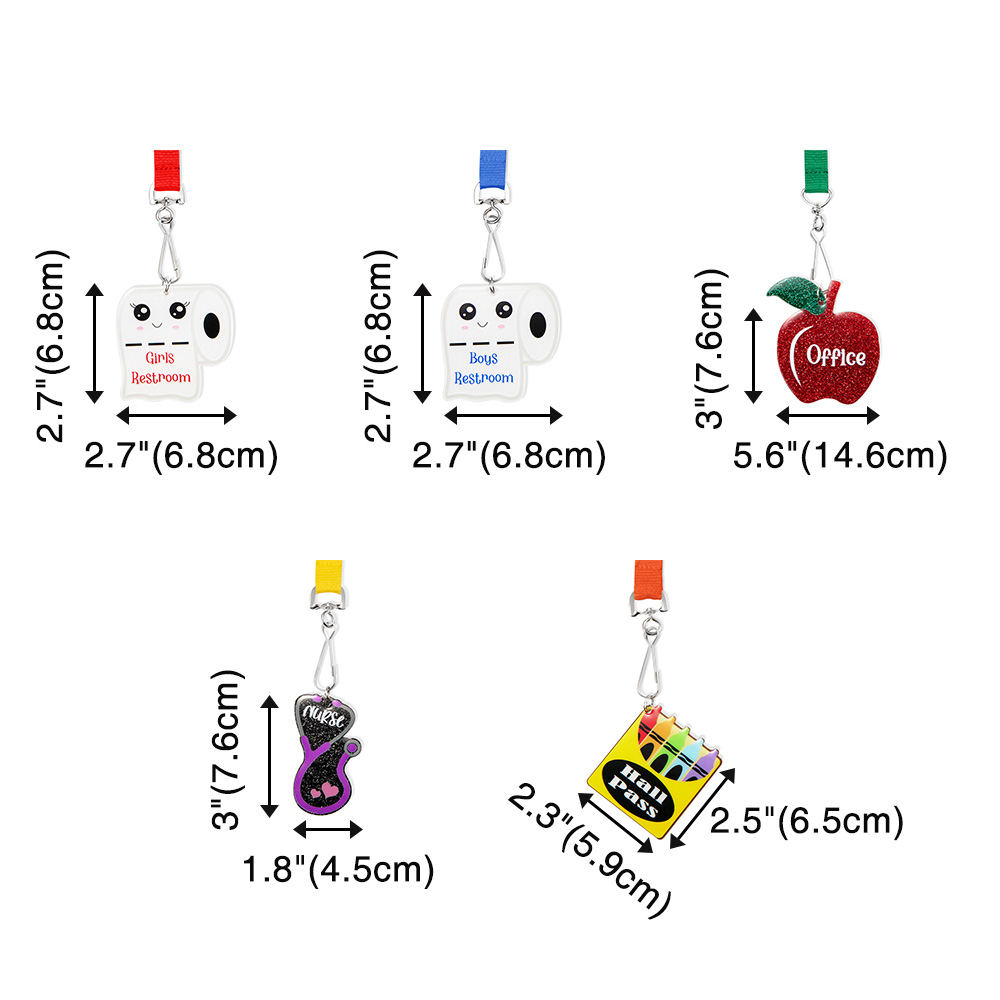 Personalized Classroom Hall Passes Name Tag Gift for Teacher - CALLIE