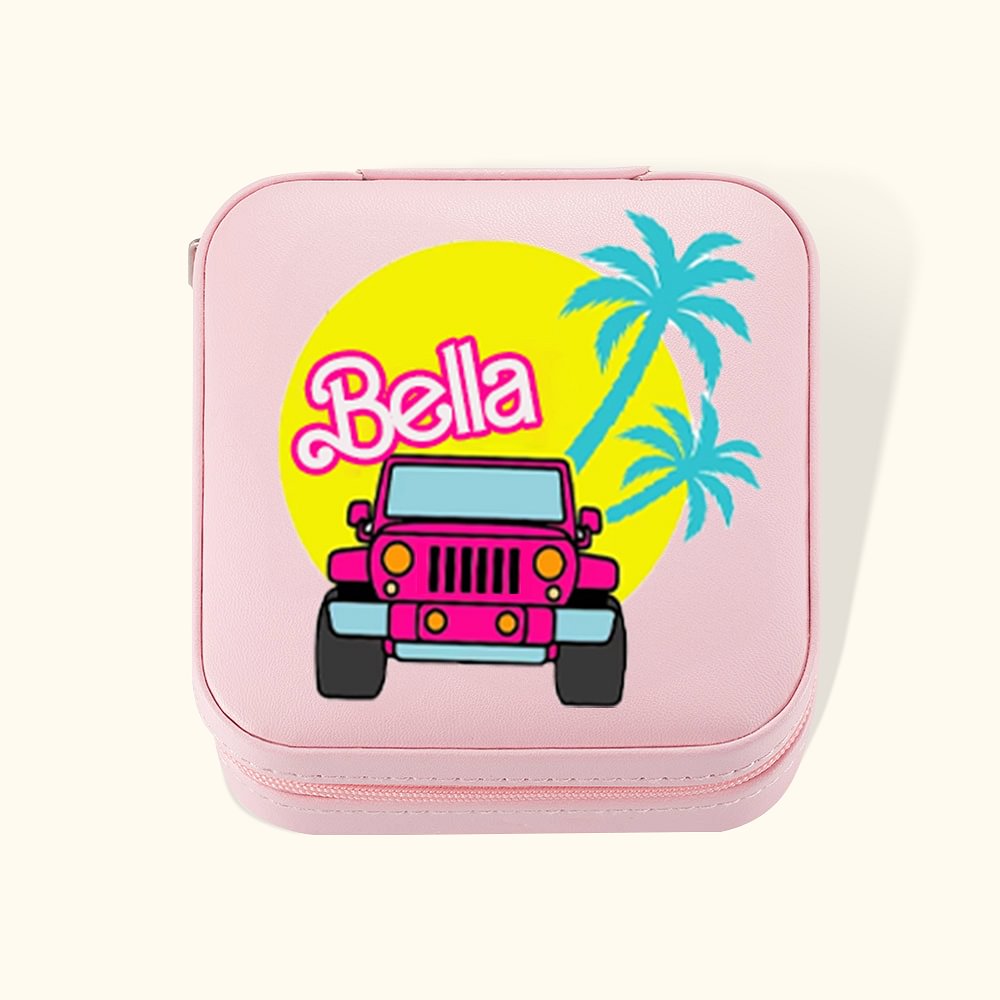 Personalized Fashion Style Leather Travel Jewelry Box with Name ...