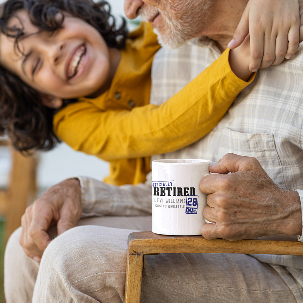 Personalized Officially Retired 11oz Ceramic Coffee Mug with Name and ...