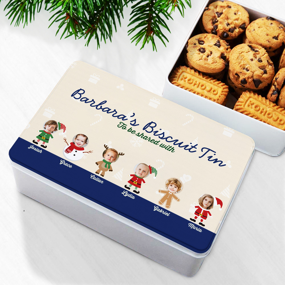 Personalized Snowman Santa Gingerbread Man Food Grade Metal Christmas ...