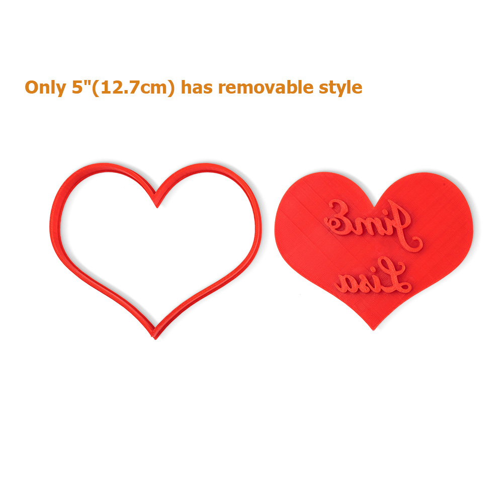 Personalized Heart-shaped Name Cookie Cutter Anniversary Birthday Party ...