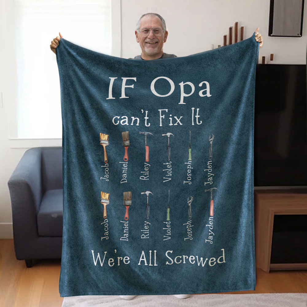 Personalisierte „IF Opa Papa can't Fix It“ Reparatur-Werkzeuge Decke ...