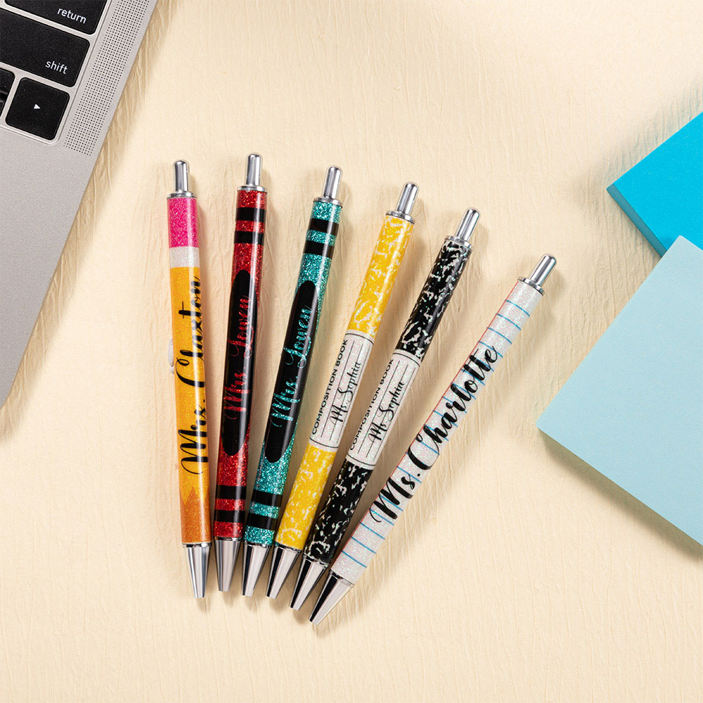 Personalized Pencil Crayon Notebook Composition Book Sticky Note Wooden ...