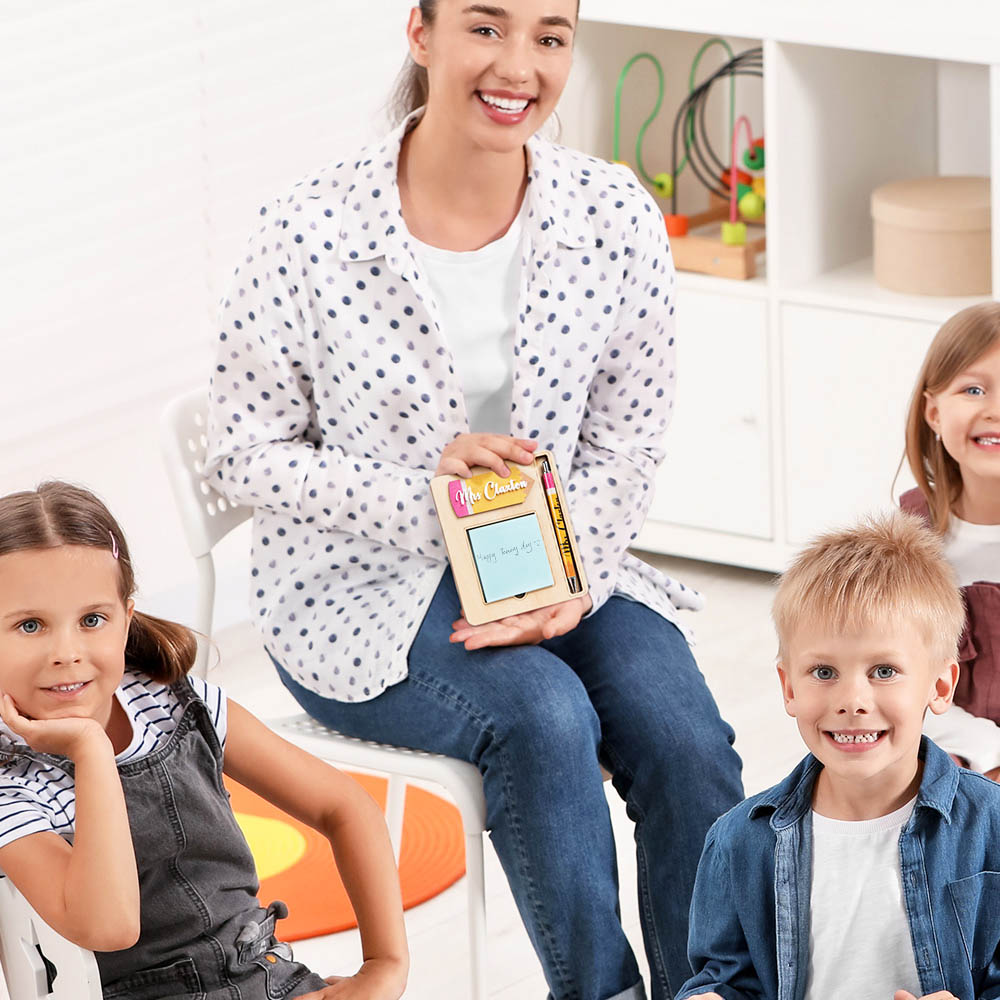 Personalized Pencil Crayon Notebook Composition Book Sticky Note Wooden ...