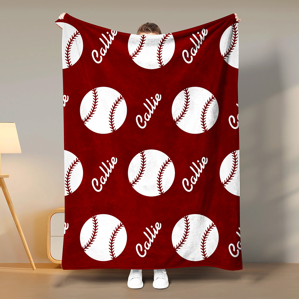 Personalized Multicolor Baseball Football Tennis Sports Theme Soft ...