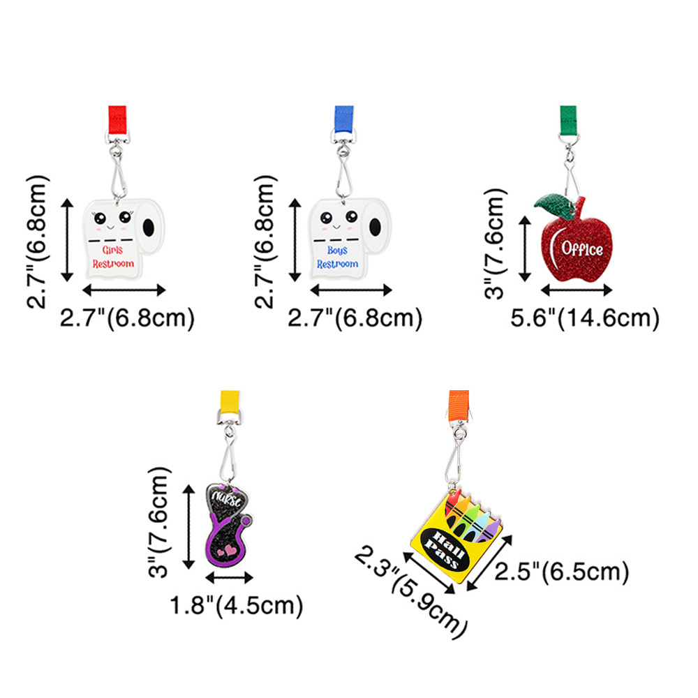 Personalized Classroom Hall Passes Name Tag Gift for Teacher - CALLIE