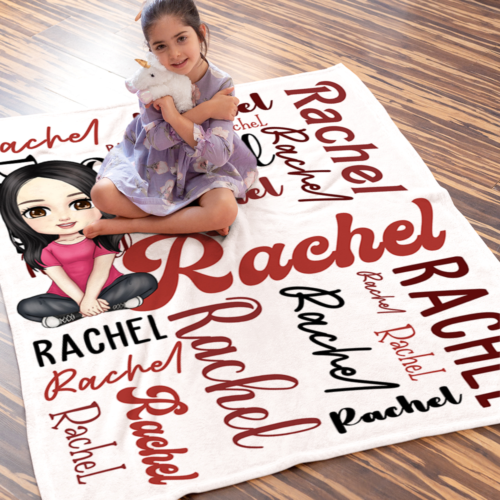 Personalisierte Niedliche Cartoon Charakter Decke mit Bunten ...