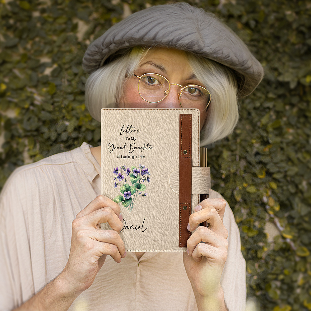 Personalized As I Watch You Grow Birth Flower Tree Name A5 Journal ...