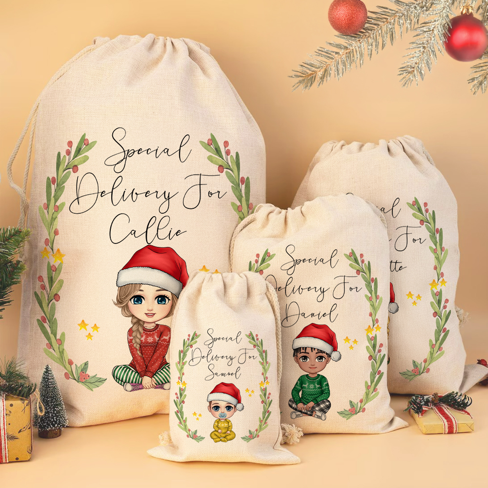 Personalized Cartoon Character Special Delivery Christmas Sack ...