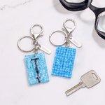 Personalized Swimming Pool Water Ripples Keychain with Engraved Name ...