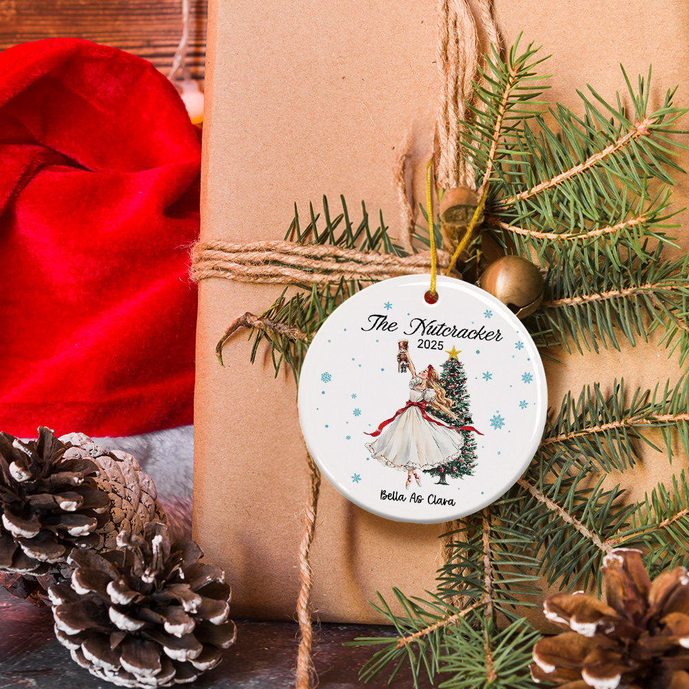 Personalized Nutcracker Clara Ballet Dancer Christmas Ornament with ...