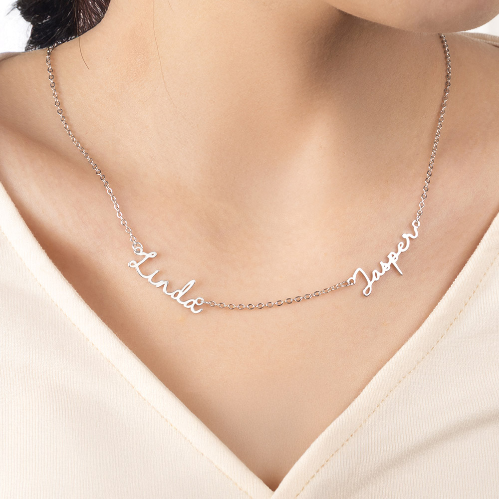 Personalized Minimalist Multiple Names Necklace Mother's Day Birthday ...