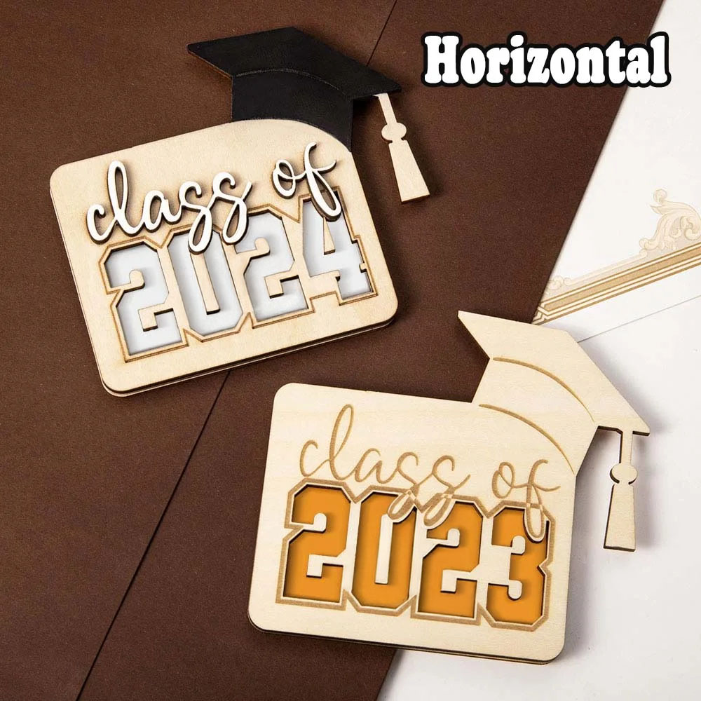 Personalized Wooden Box Laser Cut Card Holder Graduation Gift for ...
