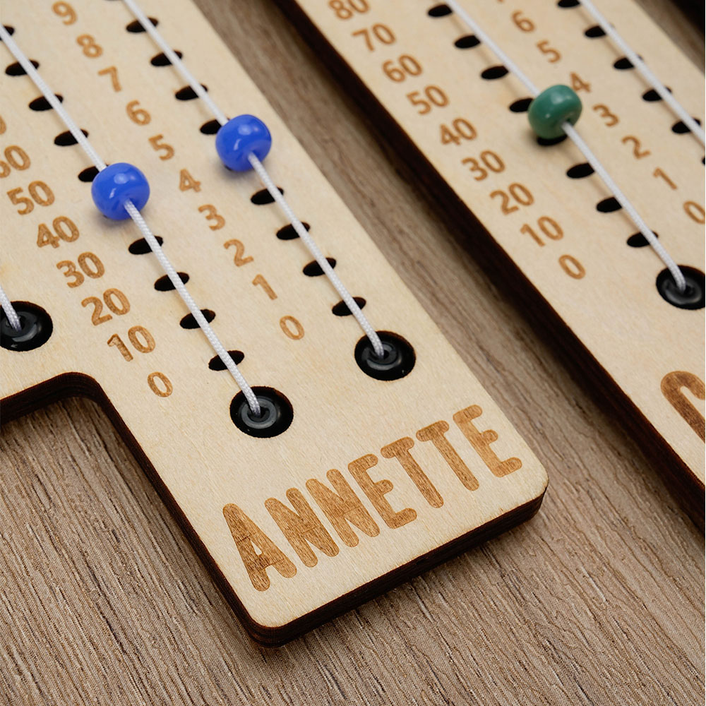 Personalised Multicolor Beaded Wooden Sewing Row Counter with Engraved ...