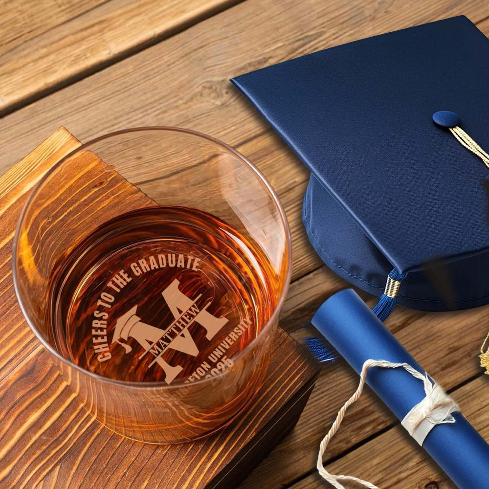 Personalized Pairs Well with Graduating 10oz Old Fashioned Rocks ...