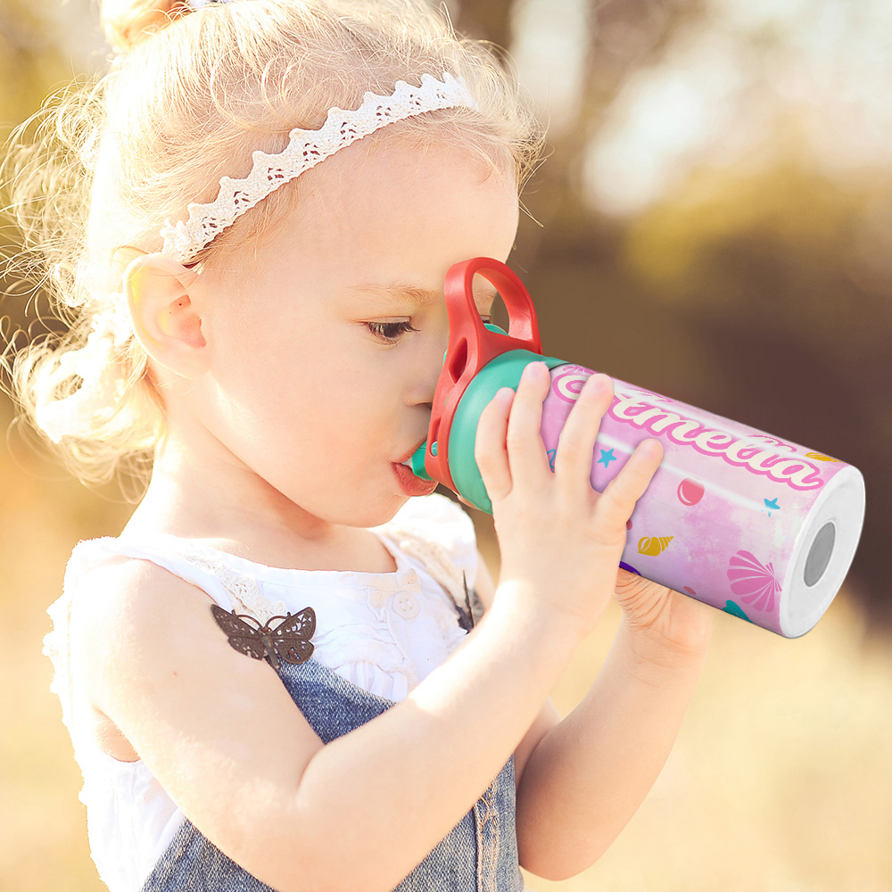 Personalized Mermaid Leakproof Thermos Water Bottle for Kids - CALLIE