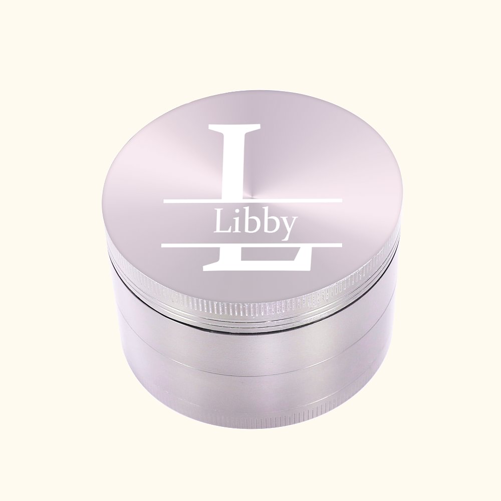 Personalised Tobacco Herb Spice Grinder Monogram Metal Crusher with ...