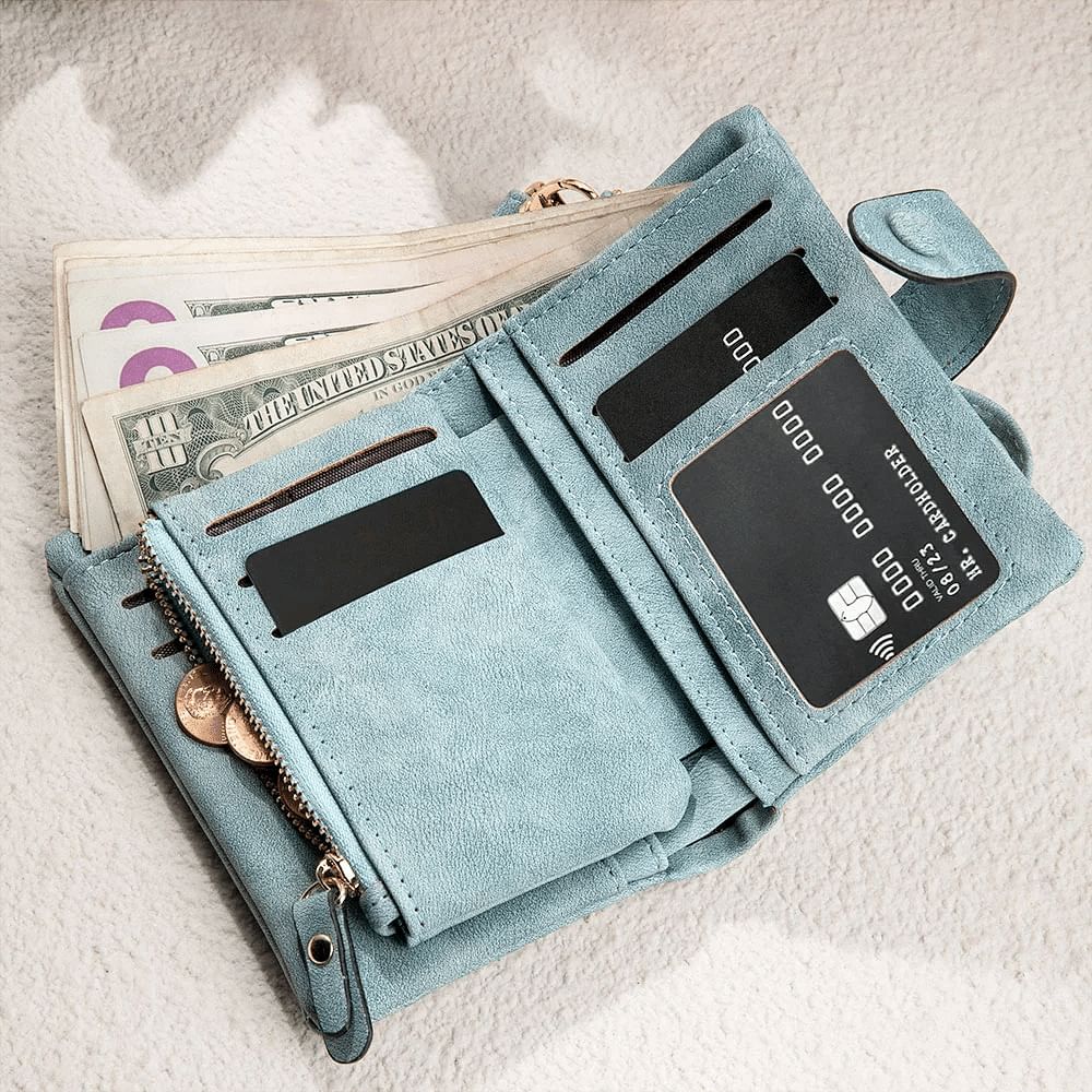 Personalized Portable Floral Cross Easter Eggs Leather Tri-Folded ...