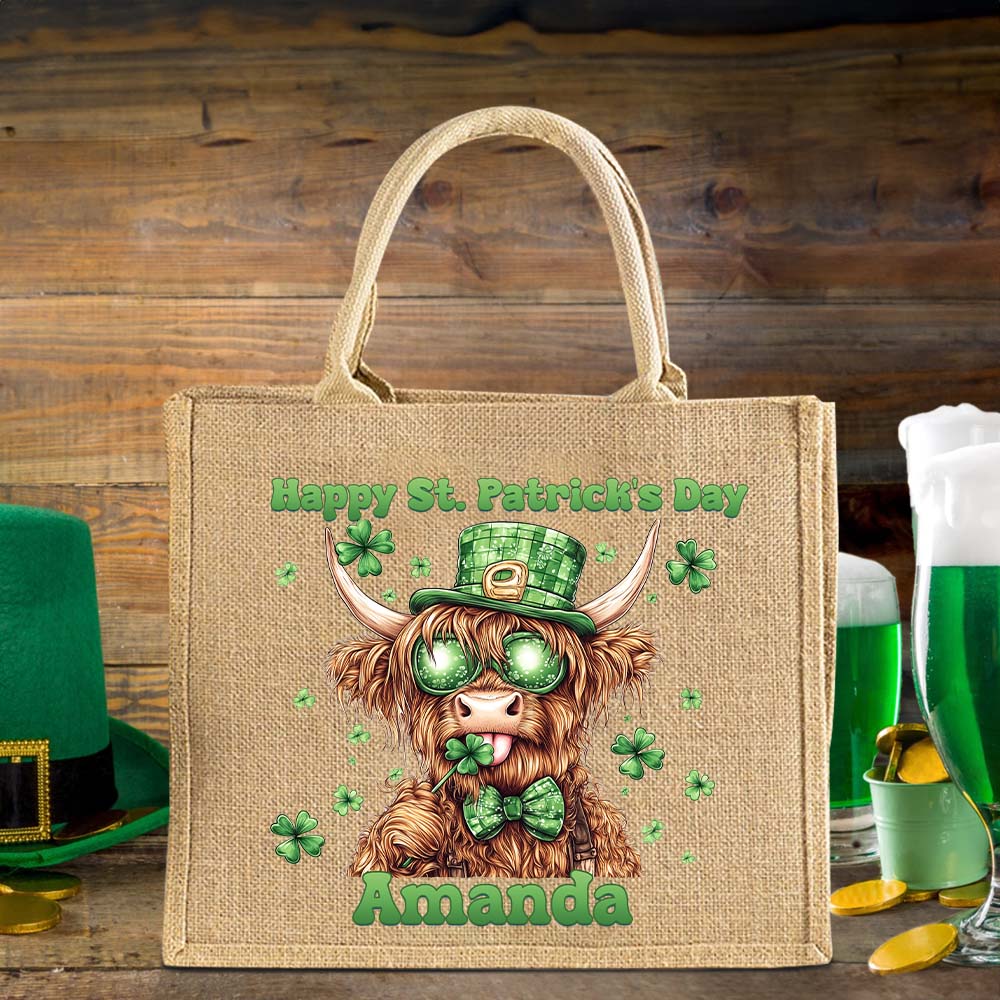 Trébol de la suerte personalizado Día de San Patricio Vaca de las ...