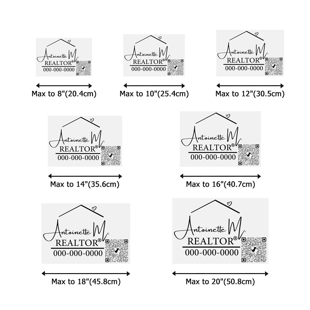 Personalized Realtor Branding Real Estate Marketing Car Window Decal ...