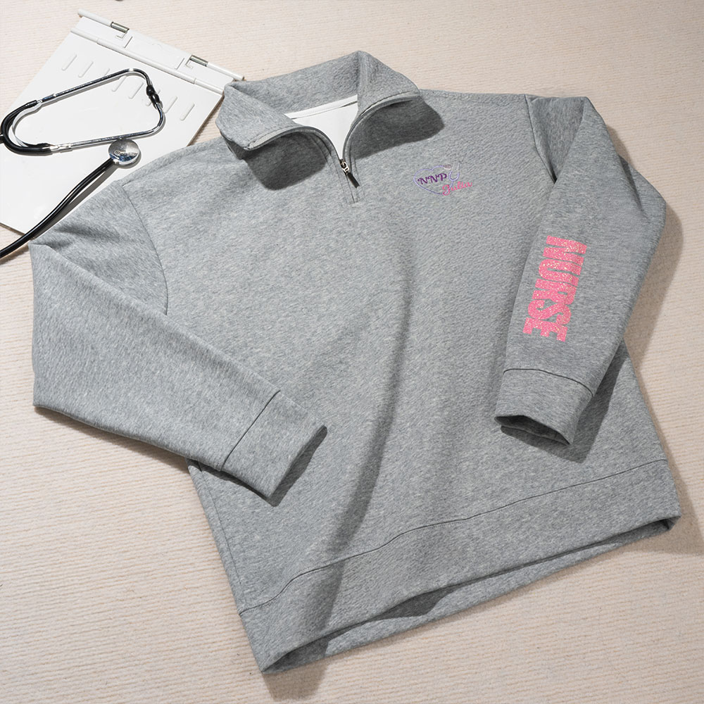 Personalized Embroidered Medical Assistant Zip Collared Sweatshirt with ...