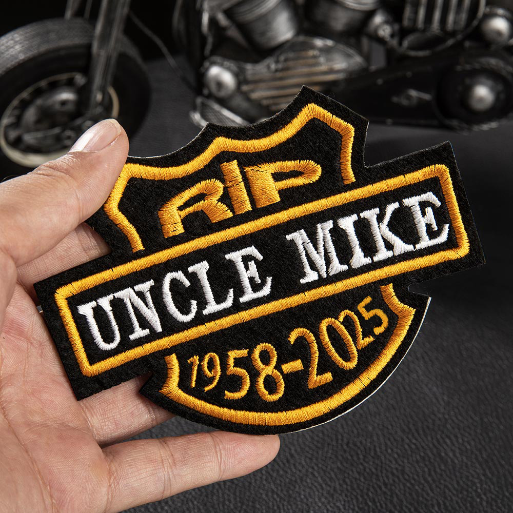 Personalized Embroidered Memorial Shield Patch with Name and Year for ...