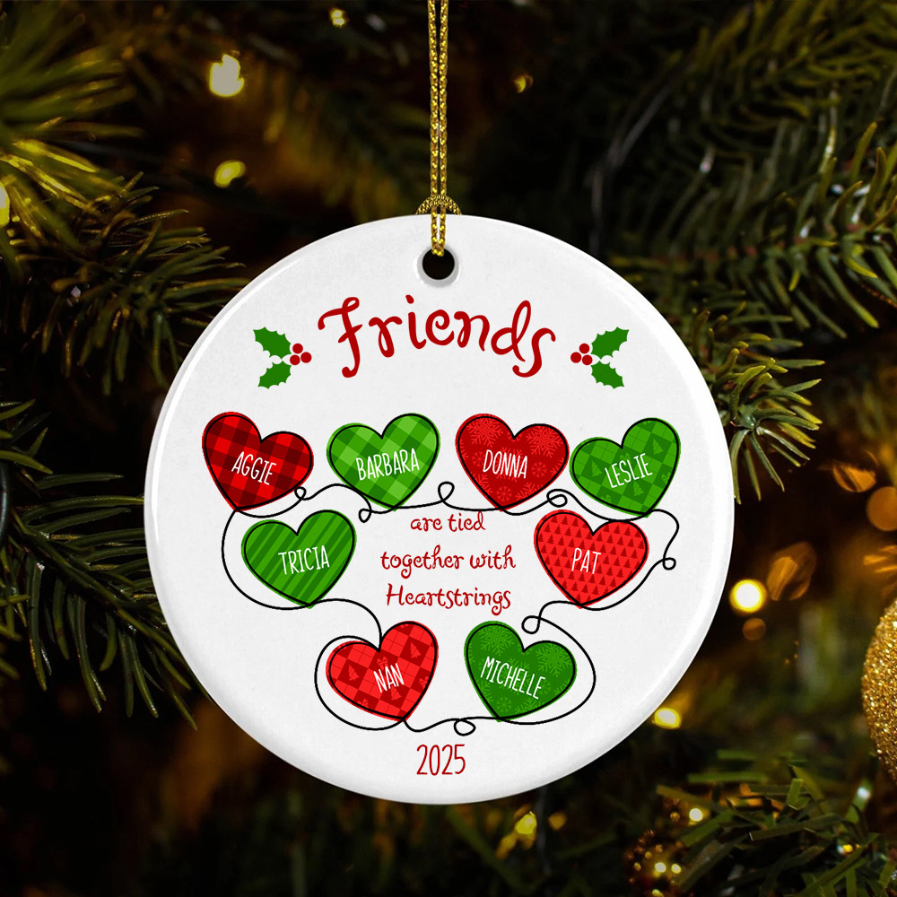 Personalized Friend Is Tied Together With Heartstrings Ceramic ...