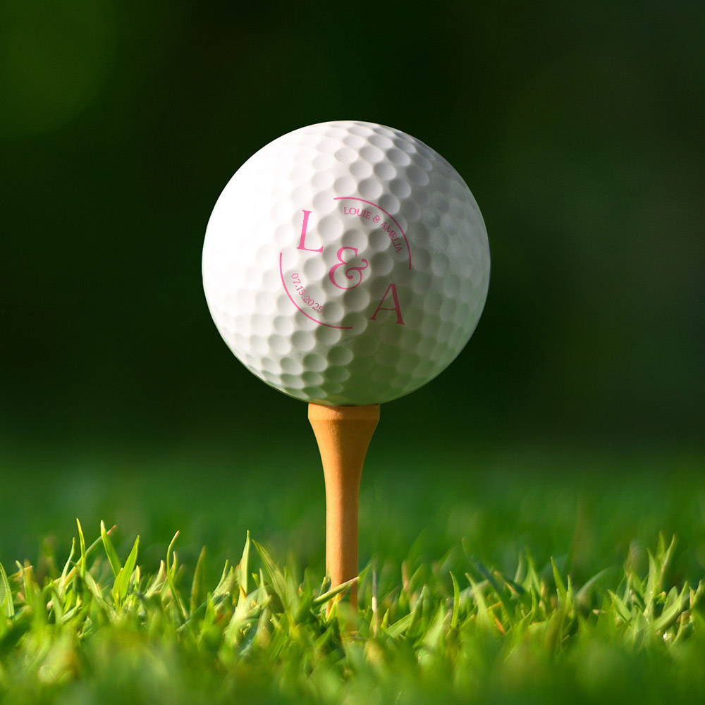 Personalized Wedding Golf Ball with Name and Wedding Date Wedding Party ...