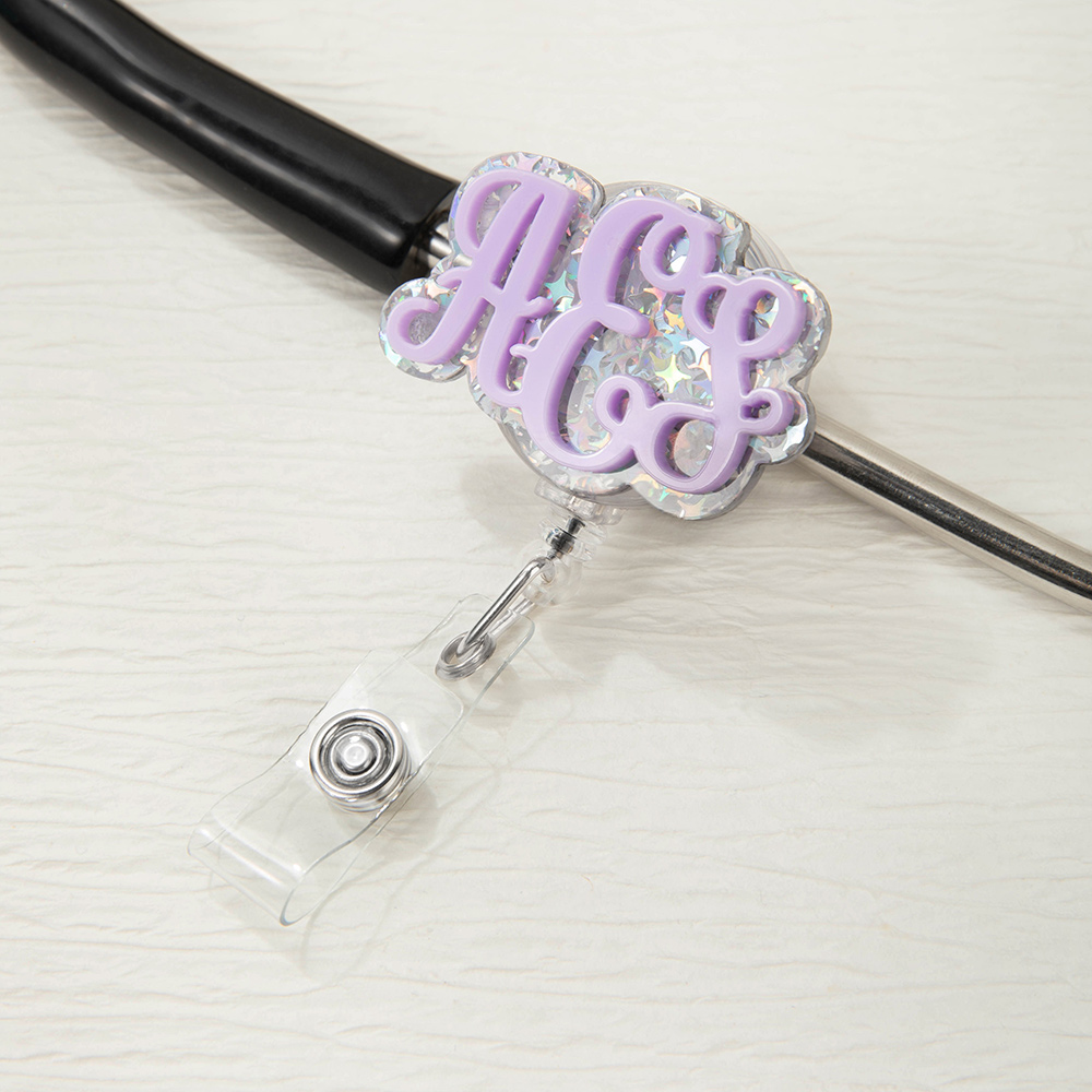 Personalized Acrylic Monogram Badge Reel Medical Birthday Appreciation ...